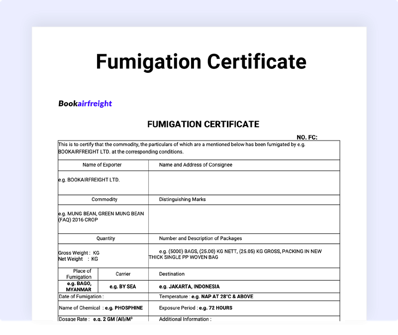 Bookairfreight: International Freight Shipping Documents